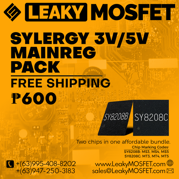 Silergy 3v/5v MAINREG Pack (SY8208B + SY8208C) - Leaky MOSFET