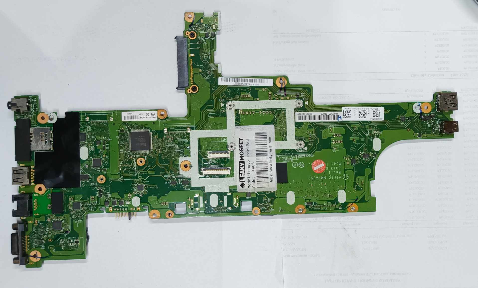 LENOVO Motherboard - Leaky MOSFET