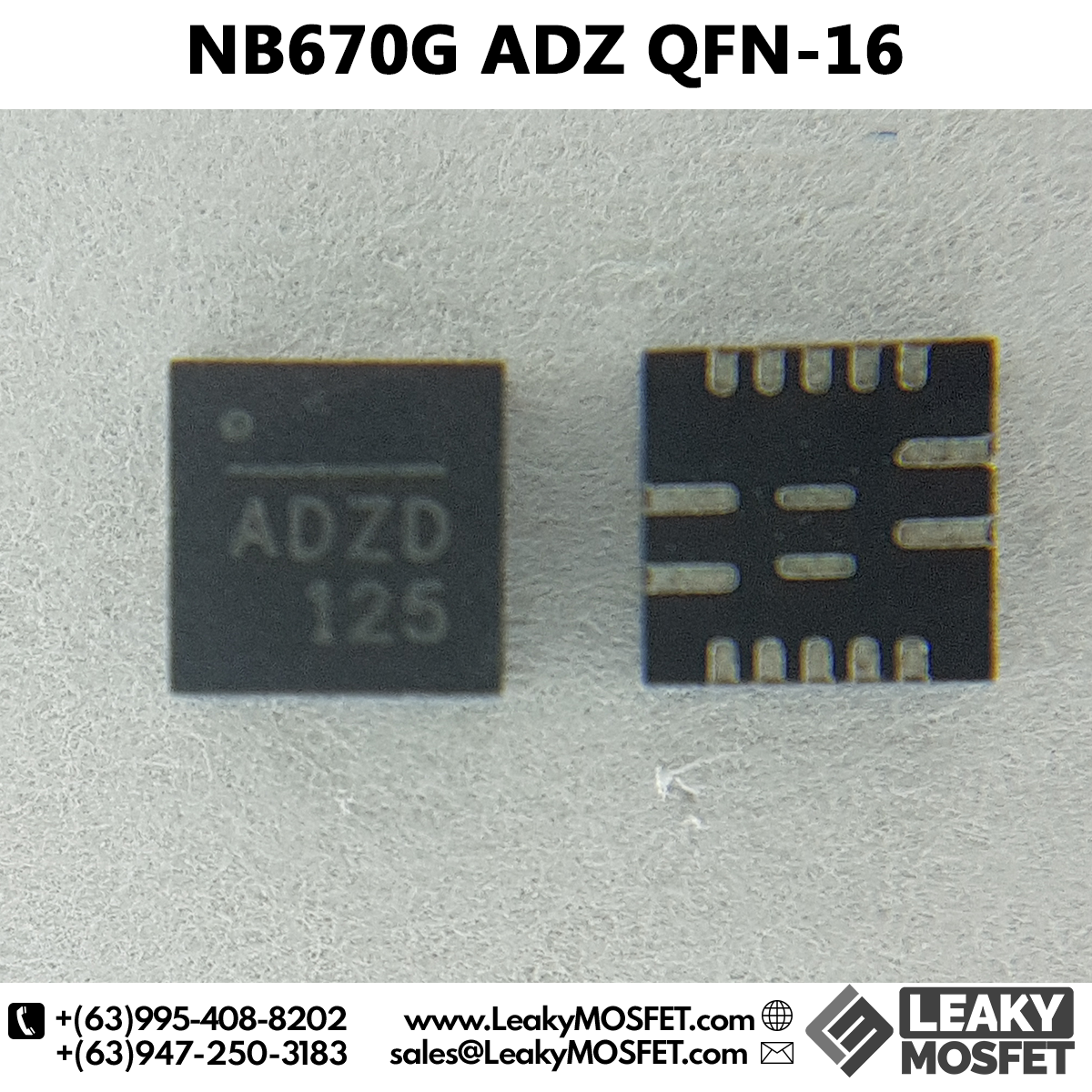 NB670G ADZ QFN-16 - Leaky MOSFET